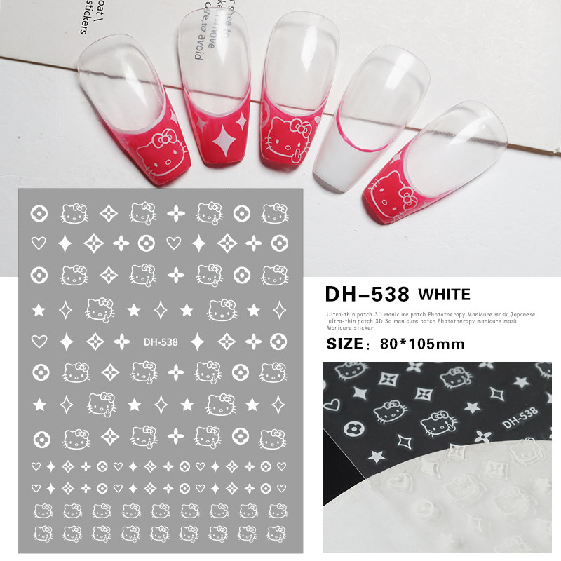 10 cartoon manicure stickers for children to tear and waterproof long ...