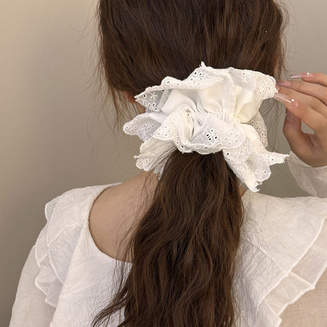 Fangyuan's same style white lace hair band for women, Korean super ...