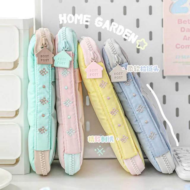 The same cotton-filled pancake bag pencil bag new dopamine stationery ...