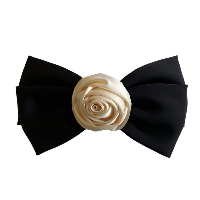Qiemo~Persian Rose~Bowknot hairpin high-end satin oversized bow hairpin ...