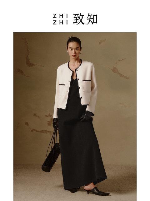 Zhizhi Zhizhi Bian Bianhua A -line Dress Dress 2023 Winter New Wenrong