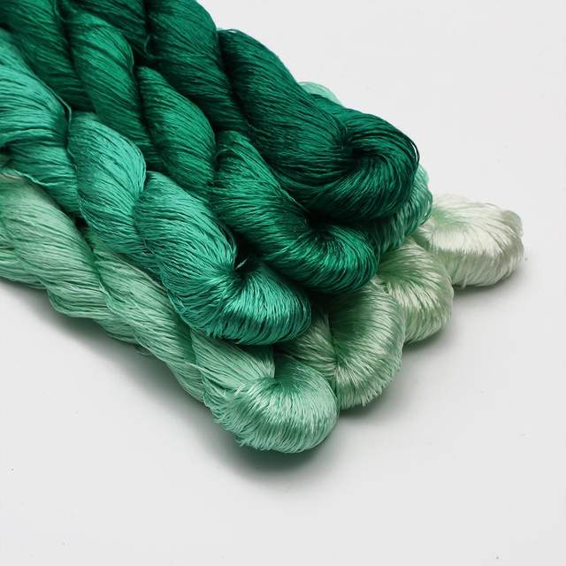 Mulberry silk thread 8 pack embroidery thread silk wrap flower thread ...