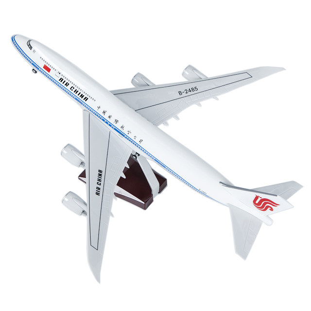 Simulation aircraft model with wheels and lights 1:160 Air China Boeing ...