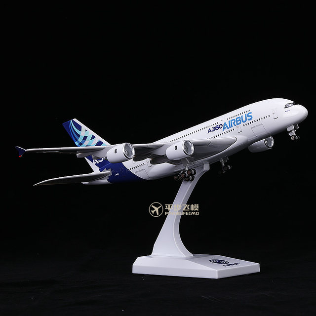 28CM simulated aircraft model prototype with wheels and lights Airbus ...