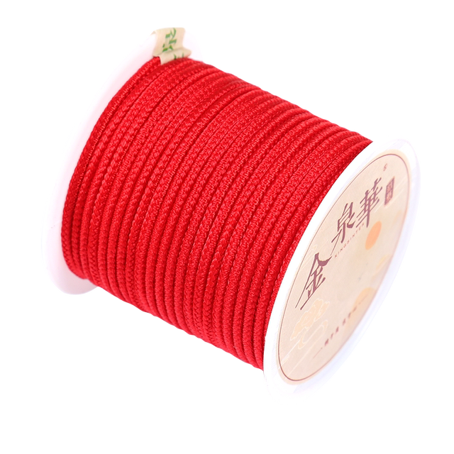 Auspicious Ruyi Rope 2mm Small Roll Handmade Rope Bracelet Necklace ...