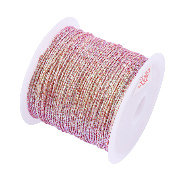 Symphony color strands 9 strands hand-woven gold wire rope bracelet ...