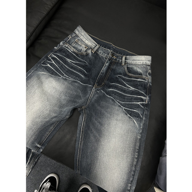 WANNALAB24FW Chrysanthemum Lightning Ripple Exploded Washed Whisker ...