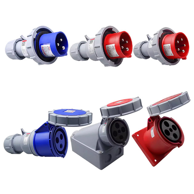 Delixi IP67 industrial aviation plug and socket connector male and ...