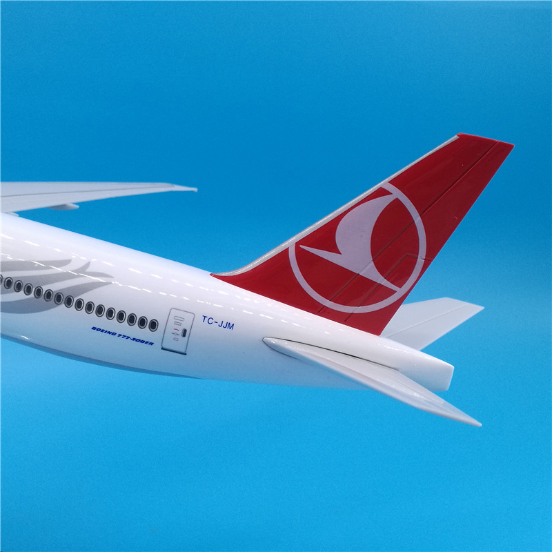 47cm Turkish Airlines Boeing B777 simulated static resin passenger ...