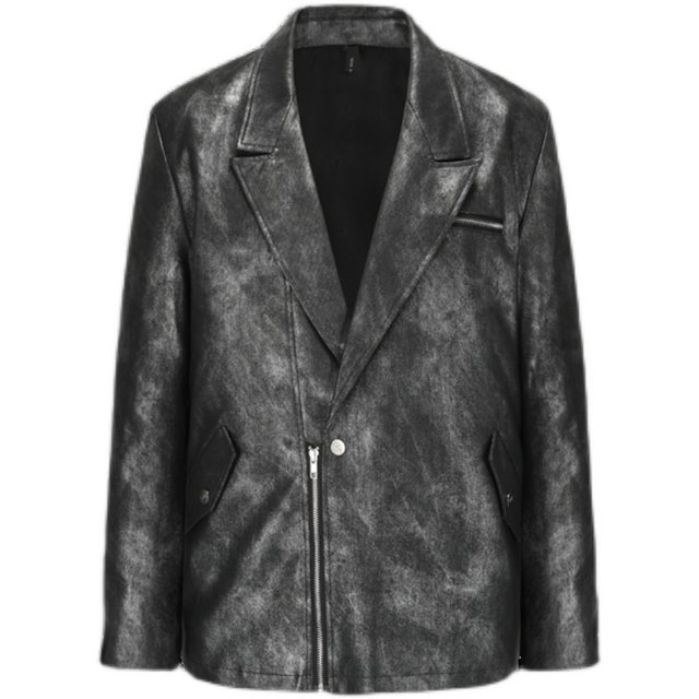 Slashee metal denim pattern script