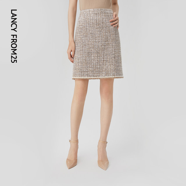 Lance/Yuelangzi Spring High -waisted Halway Skirt Female Fragrant ...