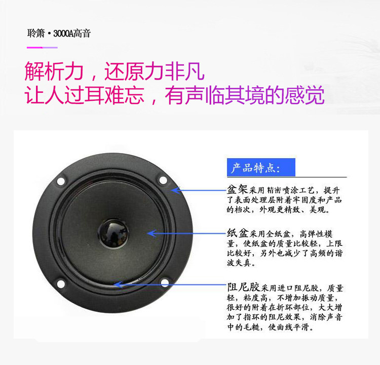 3-Inch KTV Tweeter Card Case | Double Magnetic Paper Cone Tweeter Unit ...
