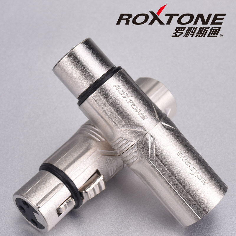 Roxtone XLR Audio Microphone Connector XLR 3-Pin to 5-Pin Male-Female Mutual Conversion Plug ...