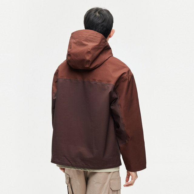 GXG Men's Contrast Color Splicing Outdoor Jacket Men's Hooded Casual ...