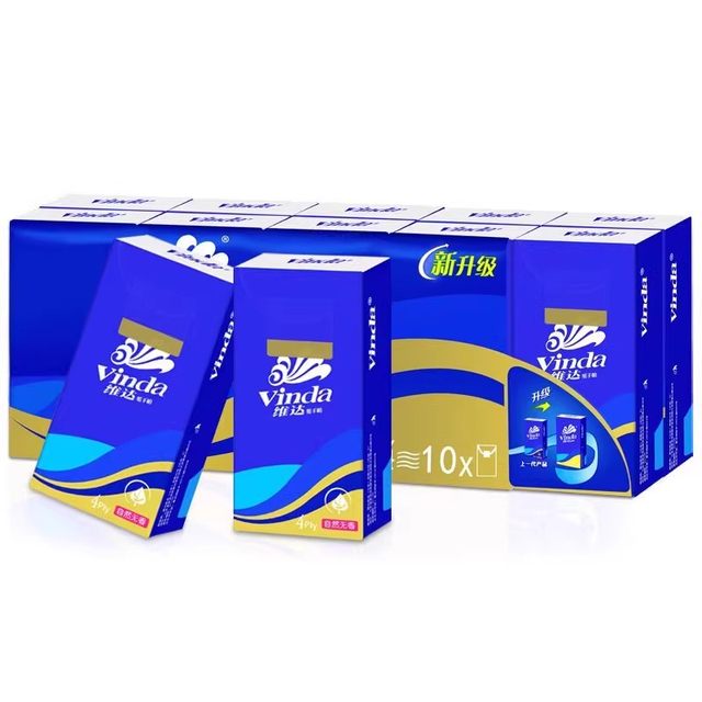 Vinda long handkerchief paper facial tissue toilet paper paper towel ...