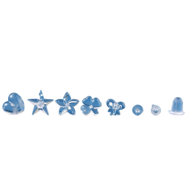 Resin earrings and ear piercing transparent grade invisible anti ...
