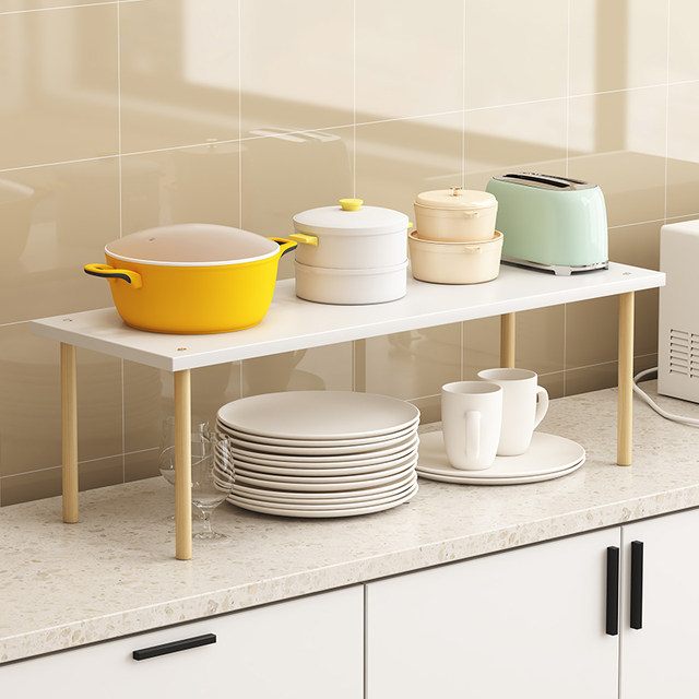 Wardrobe layered rack partition storage rack desktop cabinet partition ...