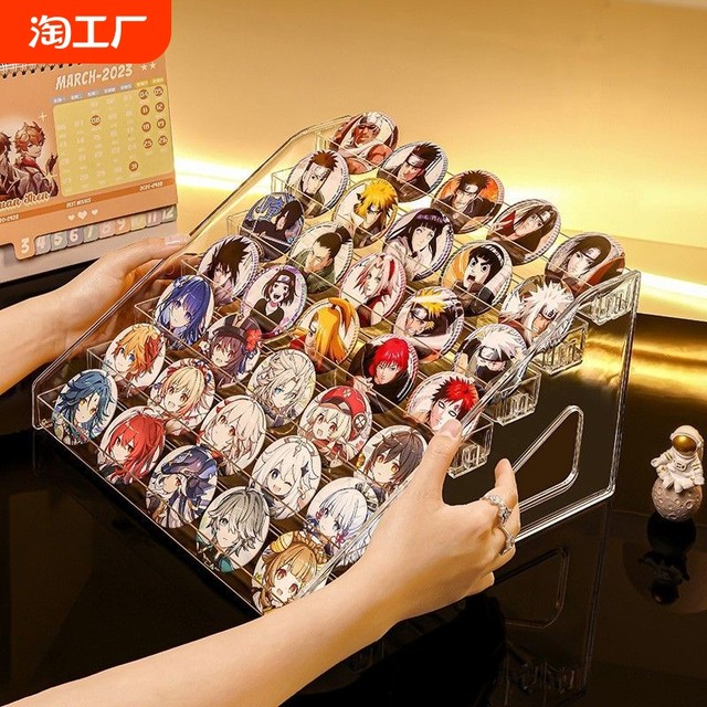 Acrylic Bar Display Stand Desktop Millet Storage Box Ladder Stand ...