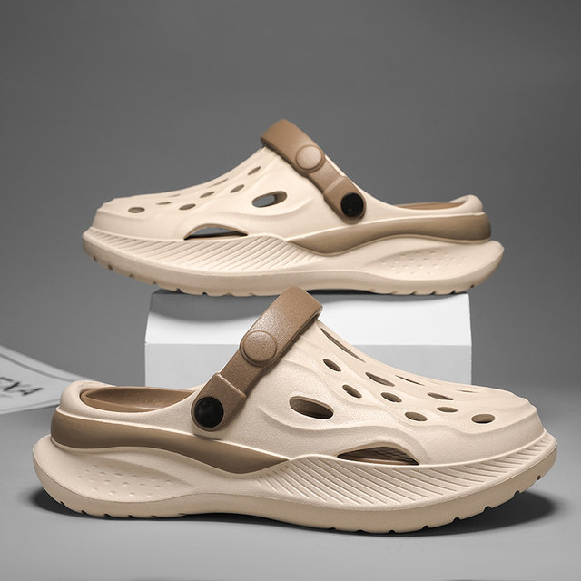 2024 New Croc Shoes Men's Thick-soled Summer Non-Slip Wear-Resistant ...