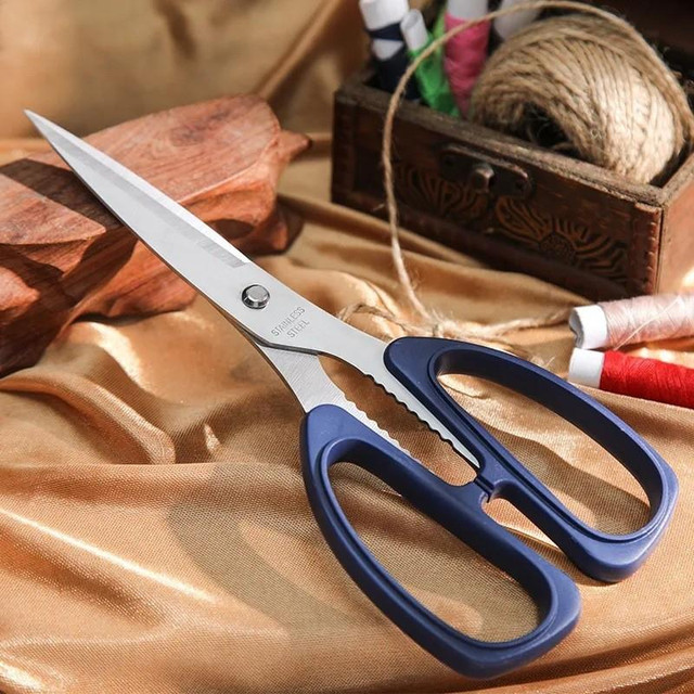 Kitchen scissors household stainless steel powerful bone cutting ...