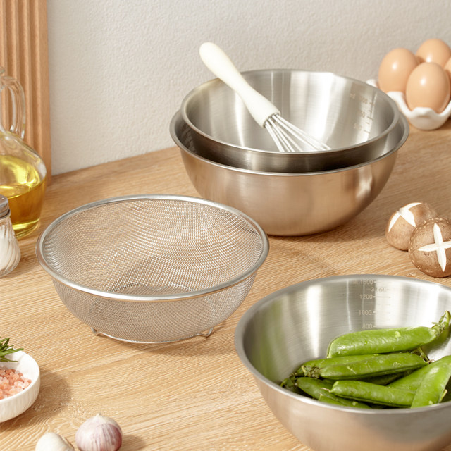 Rice artifact stainless steel drain basket Japanese rice washing net ...