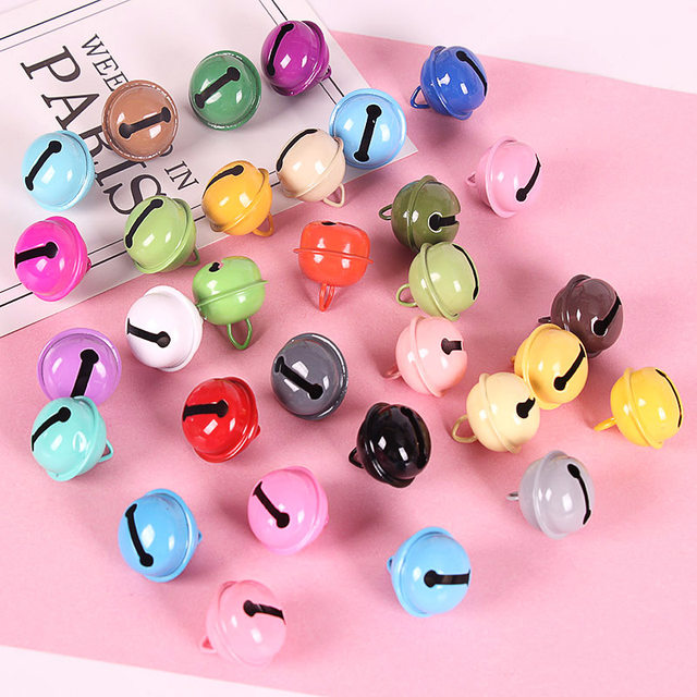 22mm colorful little bell jewelry accessories keychain metal paint bell ...