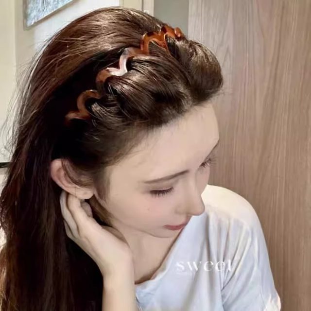 2024 new face-washing special wavy hairband for women with broken hair ...