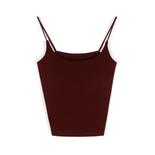 Dorothy 丨 Slim short -fitting chest pad camisole female inner and outer ...