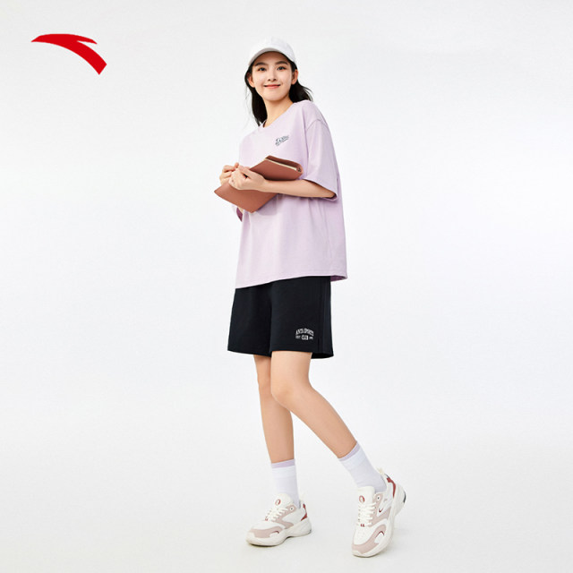 ANTA Shorts Women's Autumn New Casual Versatile Knitted Quarter Pants ...