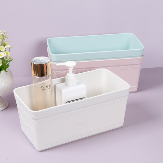 Storage box desktop lidless rectangular strip storage box office ...