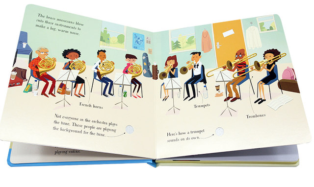 Orchestra music sound book Usborne First book about the Orchestra ...