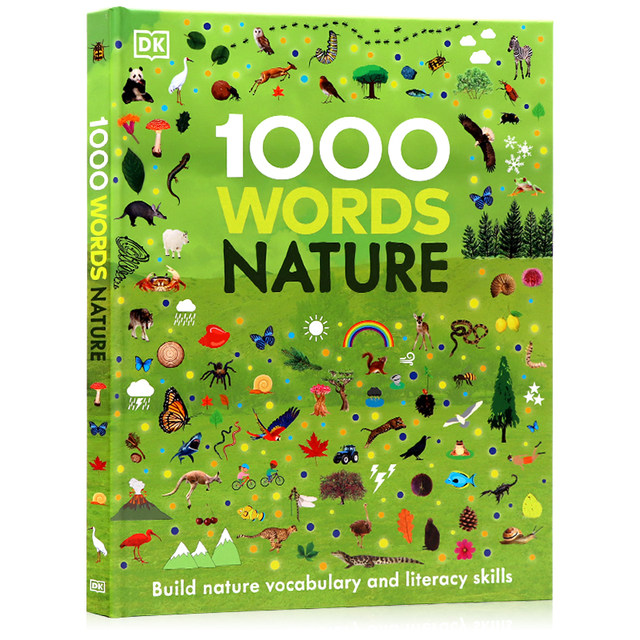 DK1000 Word English Original Edition 1000 Words Nature 1000 Natural Vocabulary illustration ...