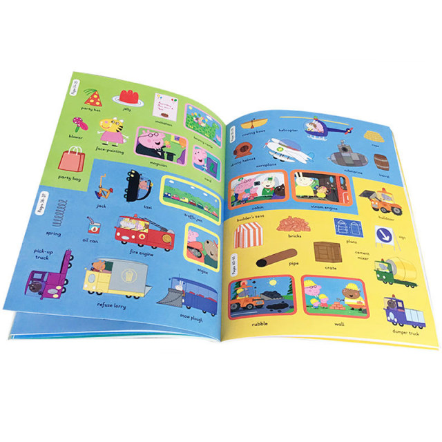 Peppa Pig 1000 Vocabulary Sticker Book Peppa Pig English Picture Book ...