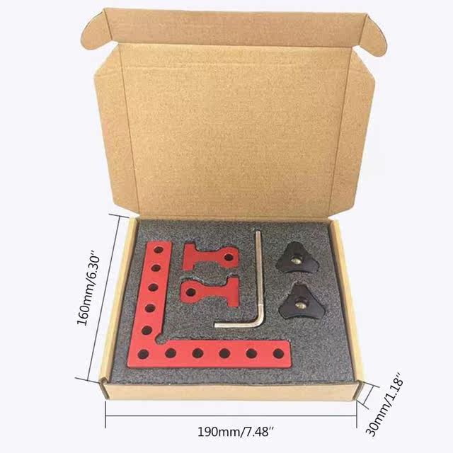 1SET 90 Degree Positioning Squares Right Angle L-Type Woodwo