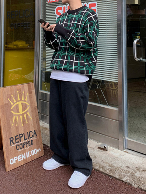 Mrcyc handsome jeans men's autumn and winter high -end sense new style ...