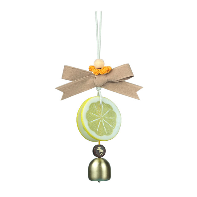 Shimu car pendant simulated lemon slice car pendant wool crocheted ...