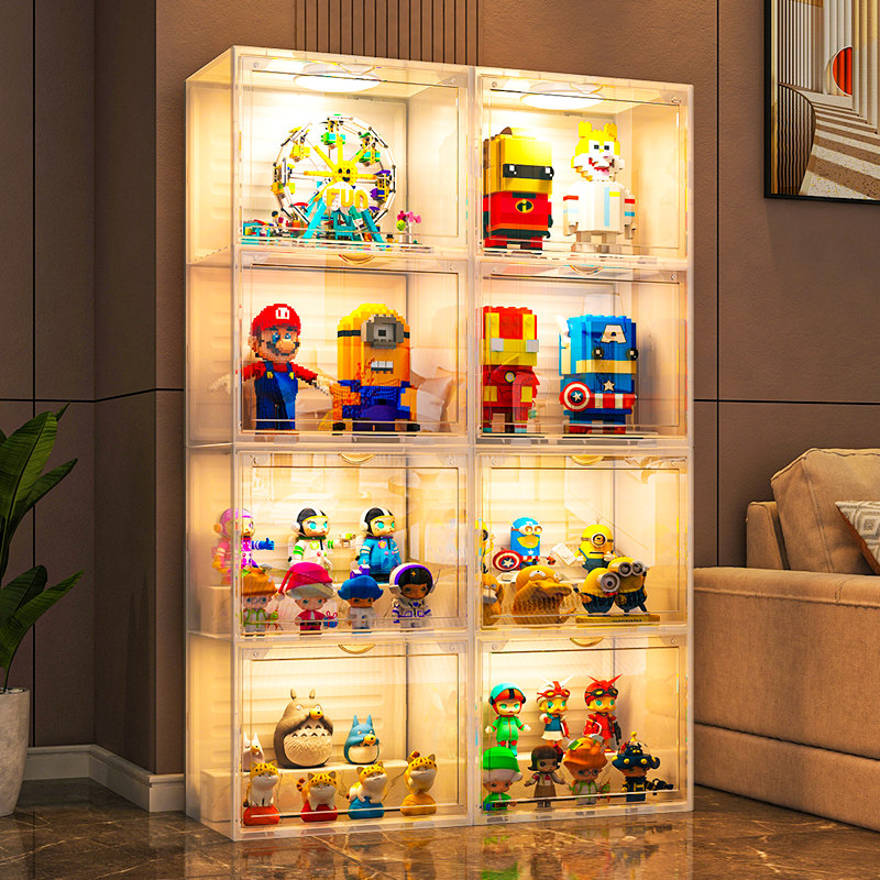 Βιτρίνα Lego - Διαφανές Πλαστικό Κουτί Αποθήκευσης για Τουβλάκια