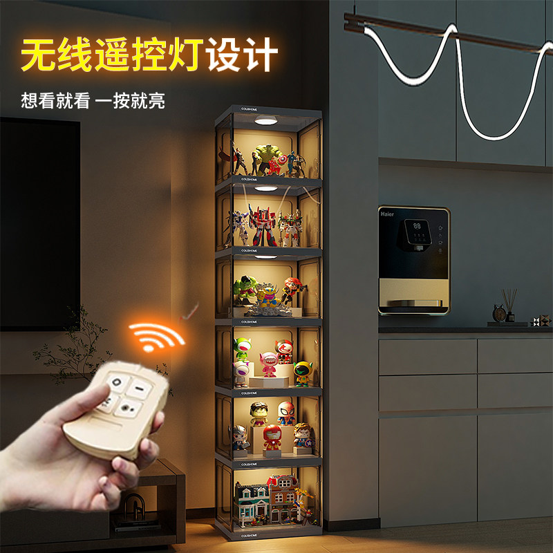 Hand -handed display cabinet transparent imitation acrylic storage ...