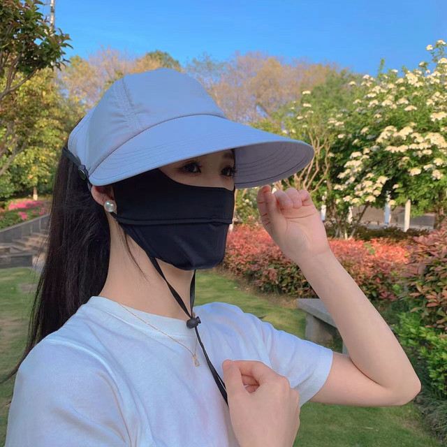 Sun protection hat for women, summer outdoor full-face sun protection ...