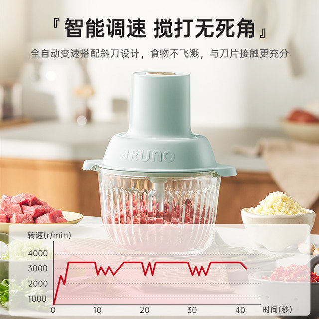 BRUNO meat grinder household small fully automatic multi-functional ...