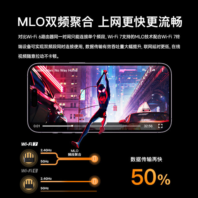 Tengda Yunxiao BE3L router WiFi7 home high-speed gigabit BE3600 full-house coverage large ...