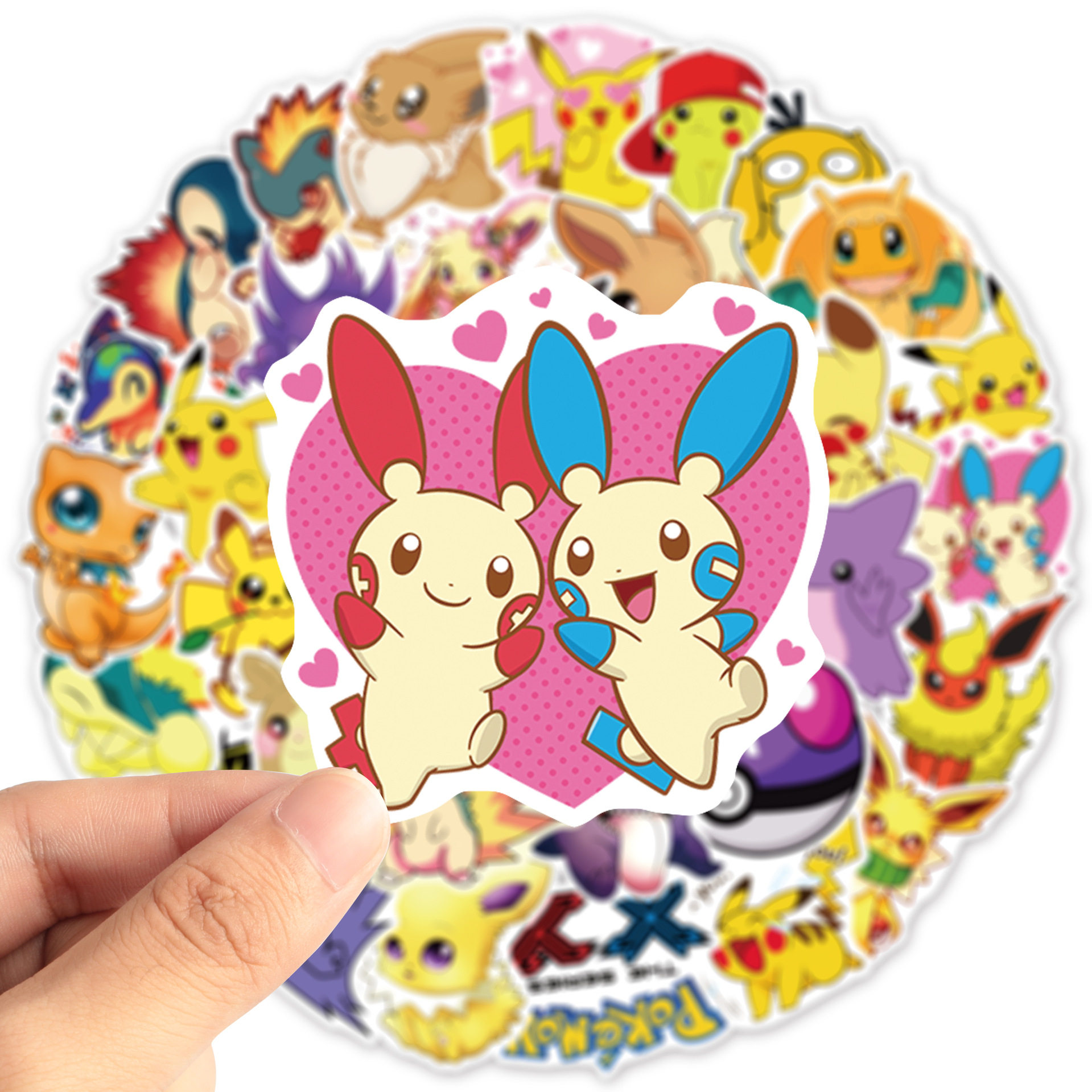 50 pictures of elves pets Pokémon Pikachu stickers laptop water cup ...
