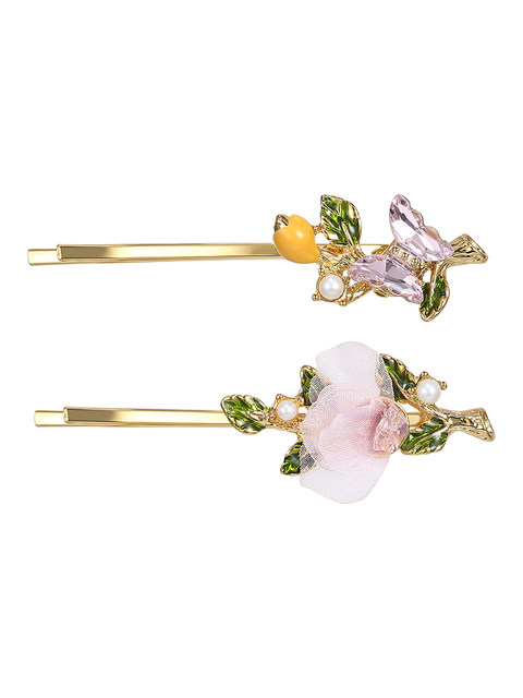 CERCOO/Luxury Koufeng and Zilan handmade flowers retro hair folder ...