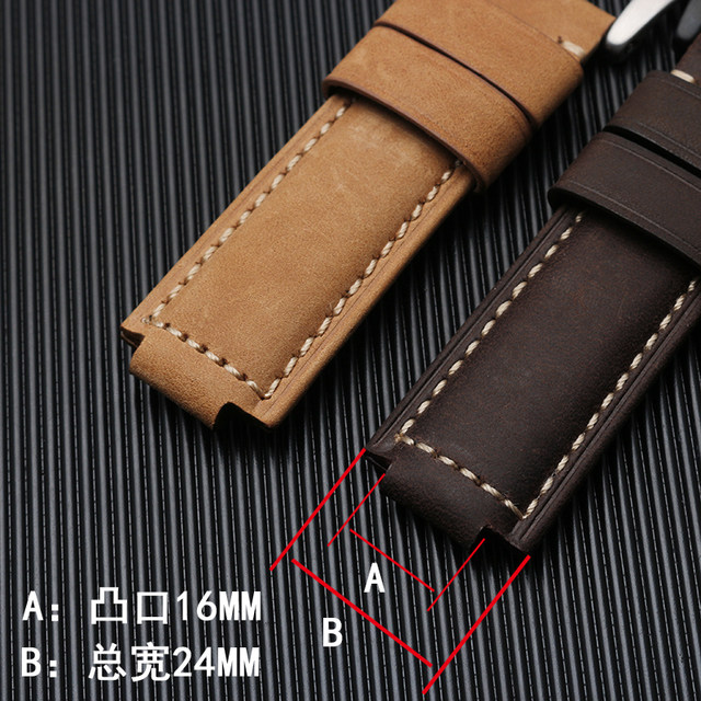 Leather watch strap suitable for TIMEX tide T2N720T2N721T2N739 male ...