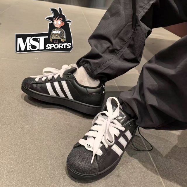 Adidas Clover SUPERSTAR II Black and White Black Samurai Shell Head ...