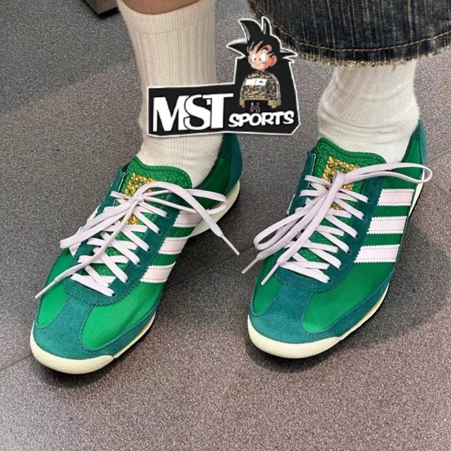 Adidas Clover SL 72 peacock green leather men's and women's sports low ...