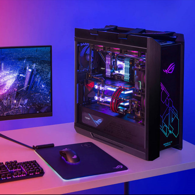 ROG Gamer Nation GX601 Sun God Full Tower Side Transparent Glass Game ...