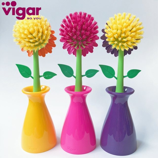 vigar Viika sun vase universal brush decontamination cleaning brush ...