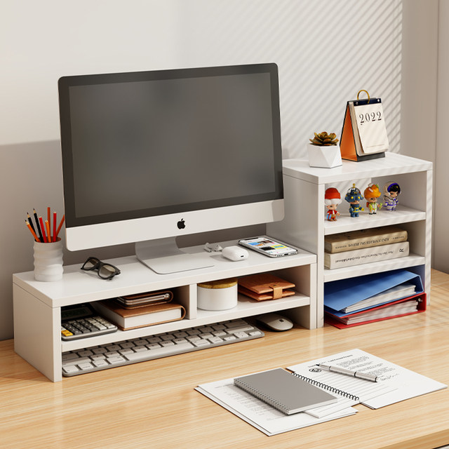 Computer elevated shelf desk desktop notebook monitor screen bracket ...