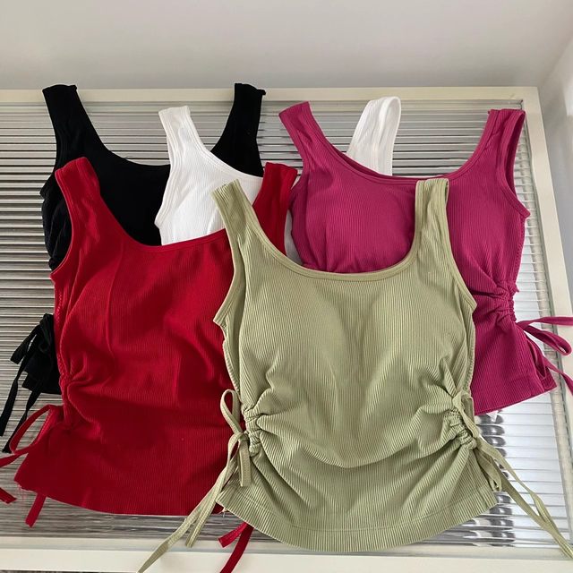 Design sense reveals the waist straps small vest female wearing chest ...